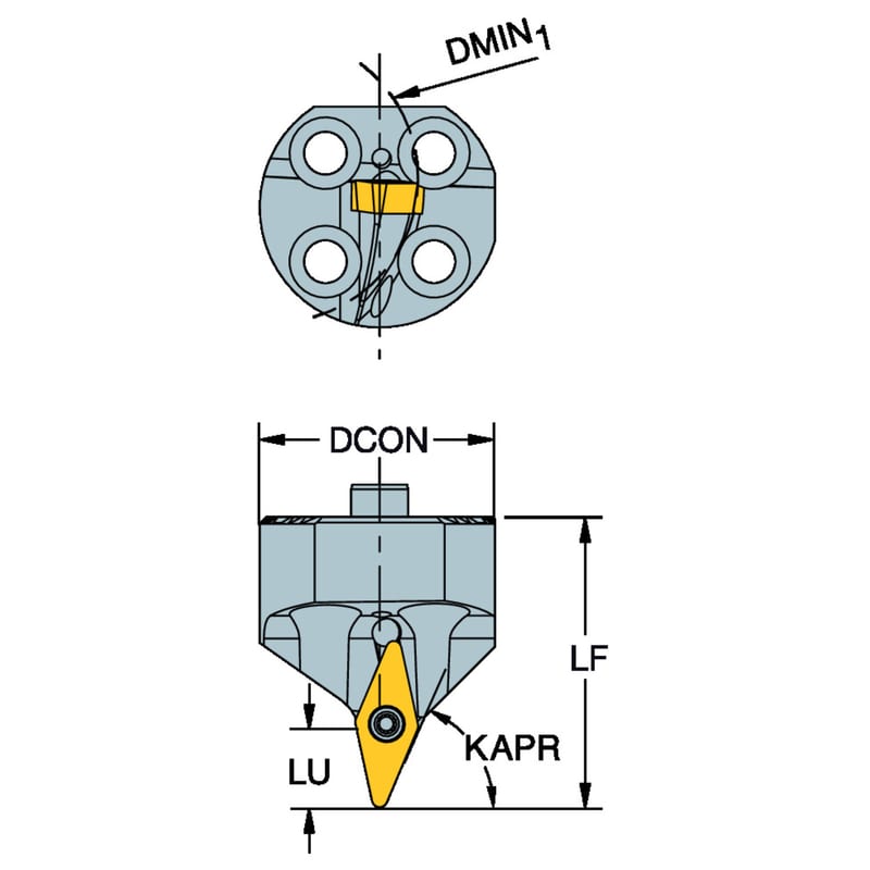 サンドビック・コロマント SpiroGrooving?用CoroTurn? 107ヘッド｜SL-SVXCL-25A-11-030｜ミーリング ...